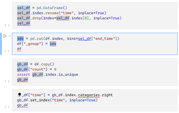 Occurrences highlight is per individual cell, with different tokens, instead of highlighting a ...