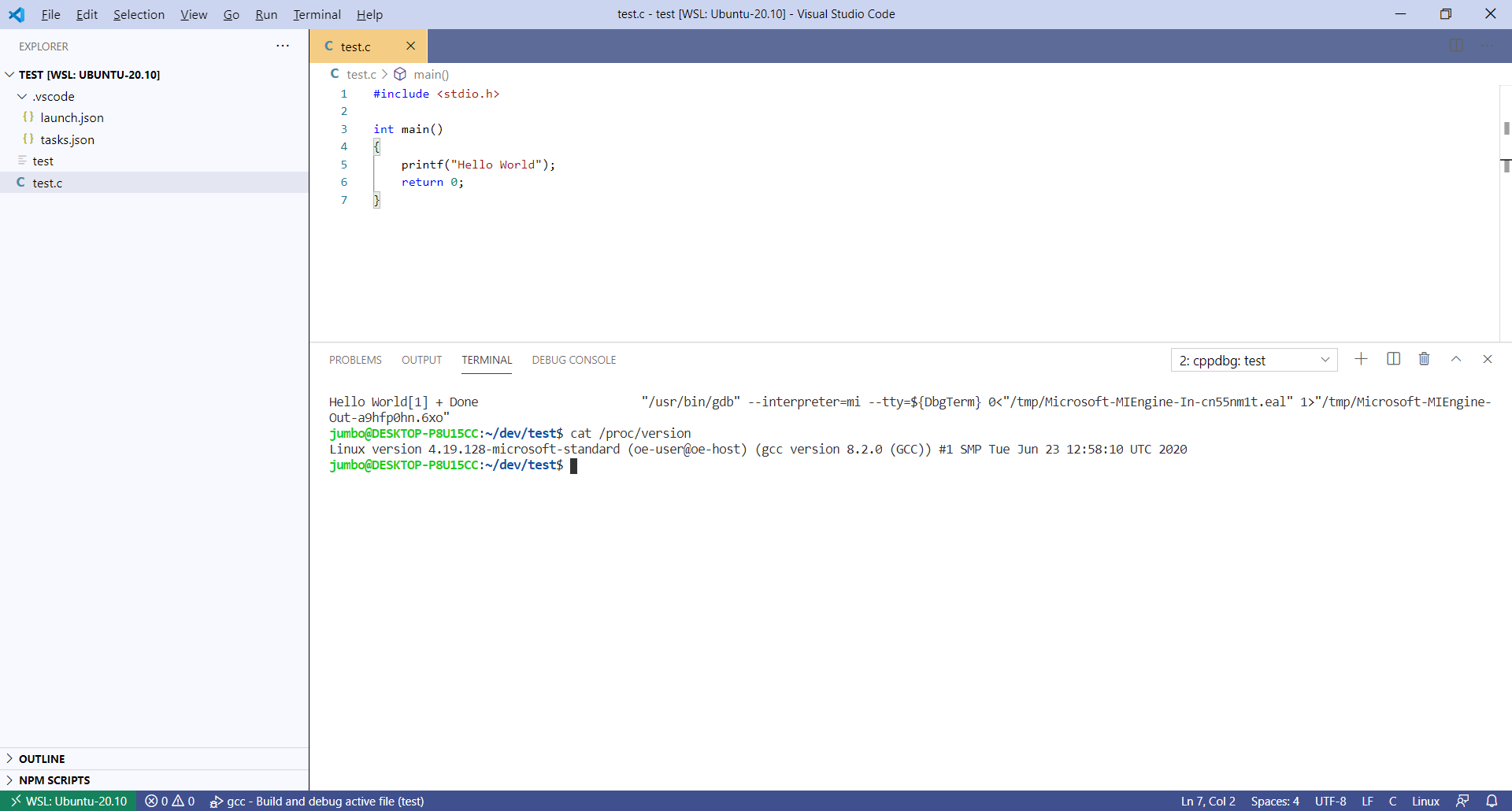 Can't run C program, Remote-SSH, Ubuntu Server 20.10 on Raspberry Pi 4 · Issue #6385 · microsoft ...