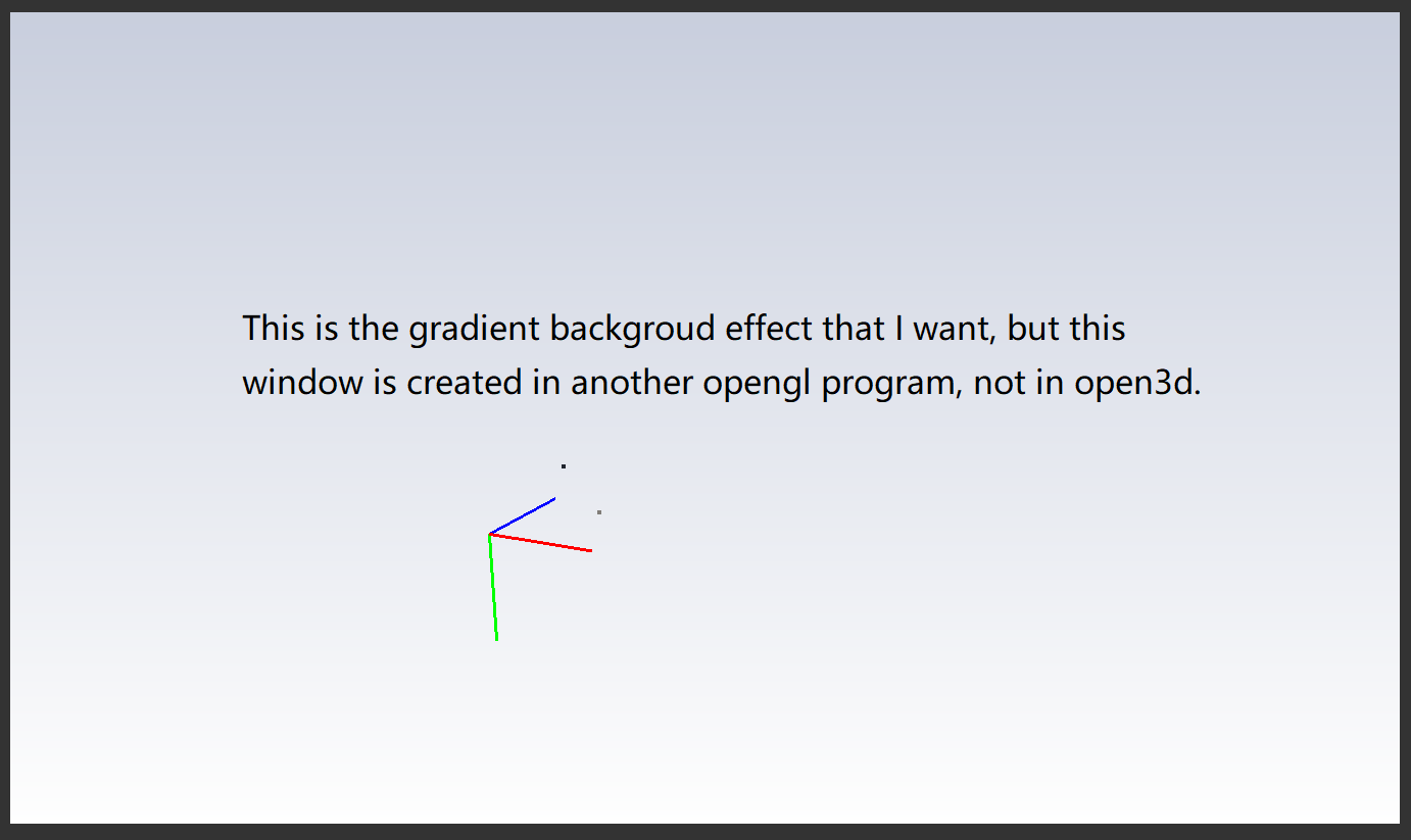 Request to set gradient backgroud in Open3D visualizer · Issue #4635 · isl-org/Open3D · GitHub