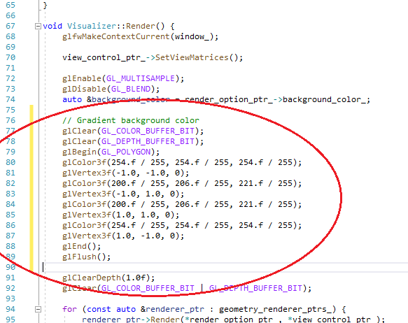 Request to set gradient backgroud in Open3D visualizer · Issue #4635 ...