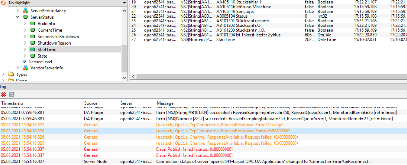 ua opc server failure after a couple of hours (stm32h7) · Issue #4391 · open62541/open62541 · GitHub