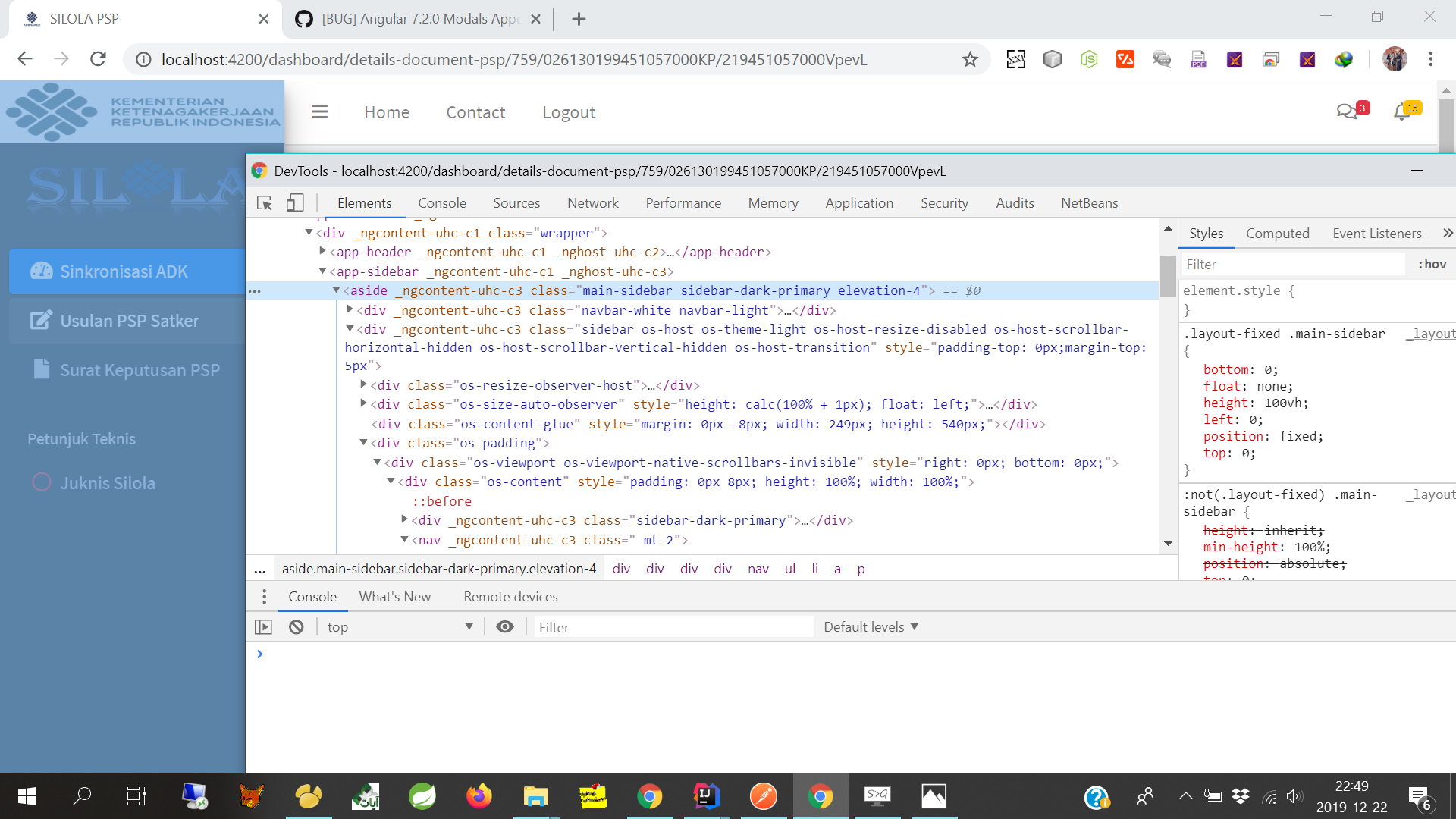 [BUG] Angular 7.2.0 Modals Appear Behind Sidebar and Header · Issue #2448 · ColorlibHQ/AdminLTE ...