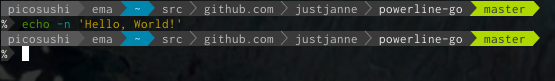 powerline overrides last line without newline · Issue #97 · justjanne/powerline-go · GitHub