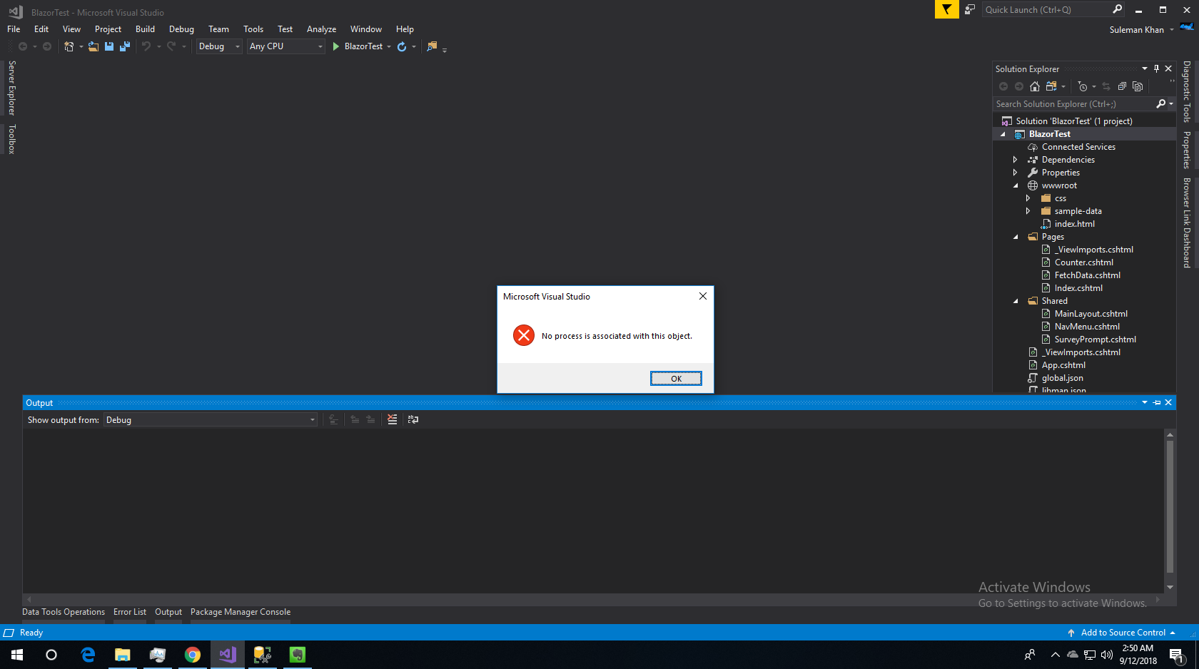 Blazor With Kelstrel Crashes Vs · Issue 15678 · Dotnetaspnetcore · Github