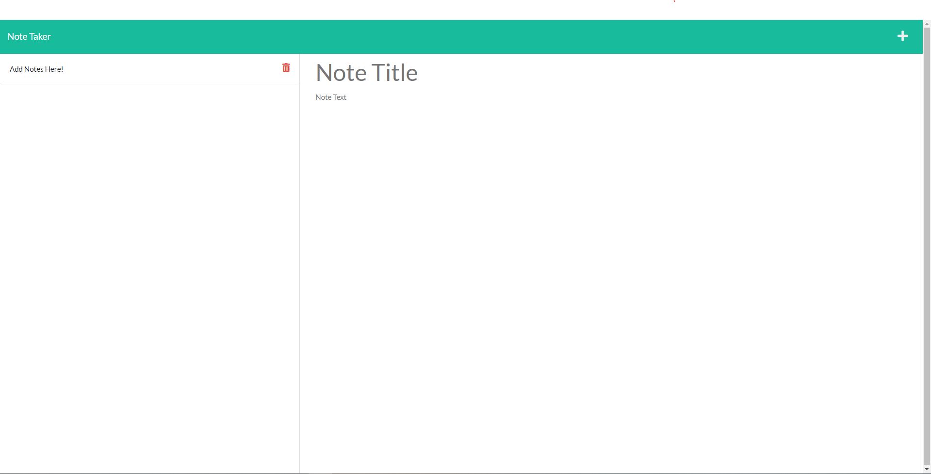 GitHub - troywiegel/note-taker: Note Taker - An express.js app for ...