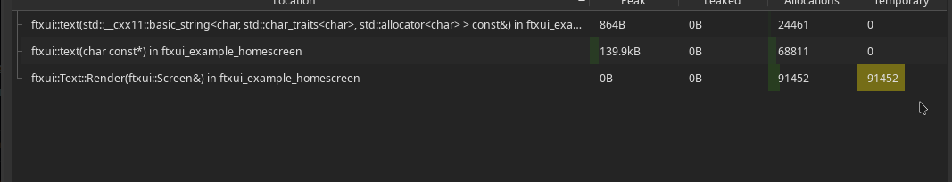 Probably reduce memory usage · Issue #290 · ArthurSonzogni/FTXUI · GitHub