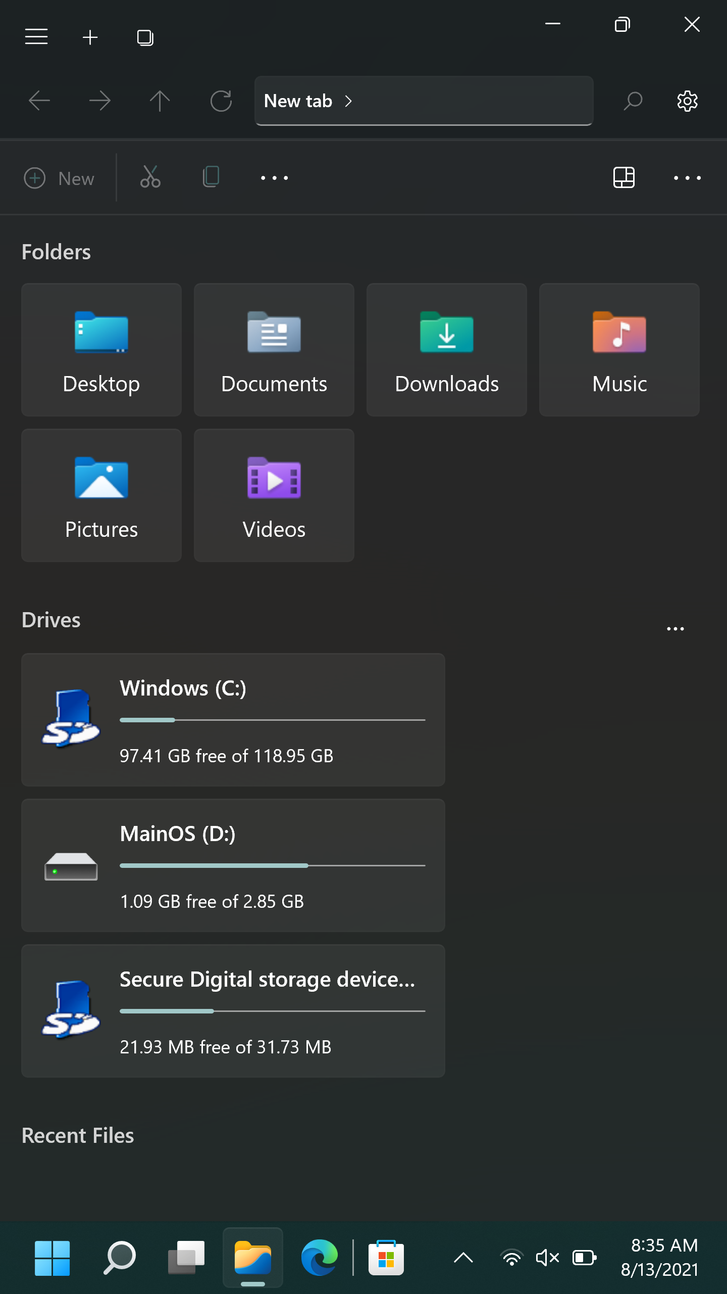 Incorrect layout is applied when the app starts with a small app window ...