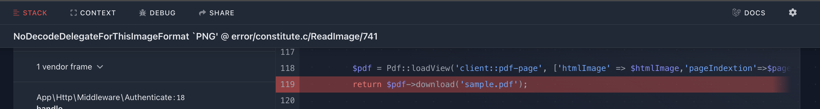NoDecodeDelegateForThisImageFormat `PNG' @ error/constitute.c/ReadImage ...