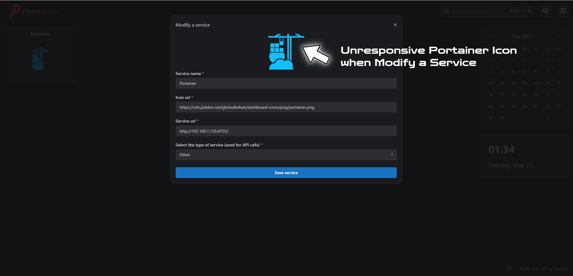Portainer icon is cut at the top · Issue #117 · ajnart/homarr · GitHub