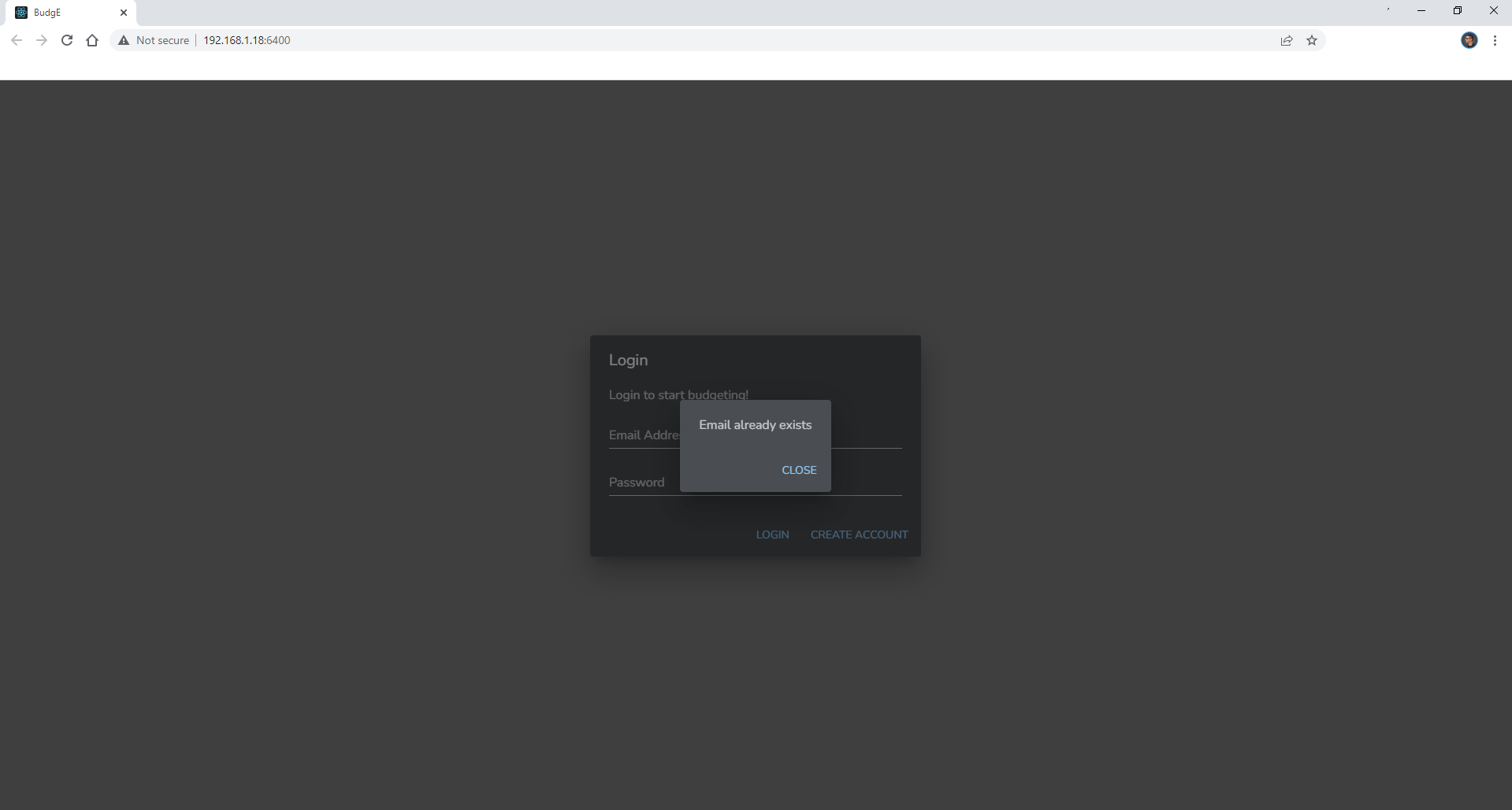 [BUG] Impossible to change email and password in the settings · Issue #29 · linuxserver/budge ...