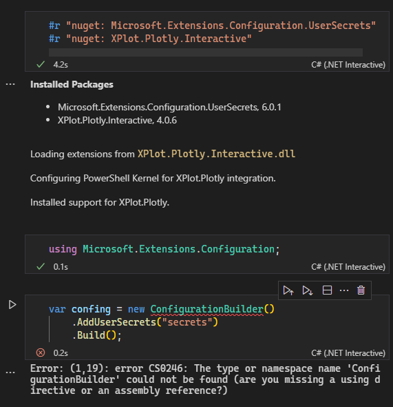 XPlot.Plotly and ConfigurationBuilder cannot coexst · Issue #1505 · dotnet/interactive · GitHub