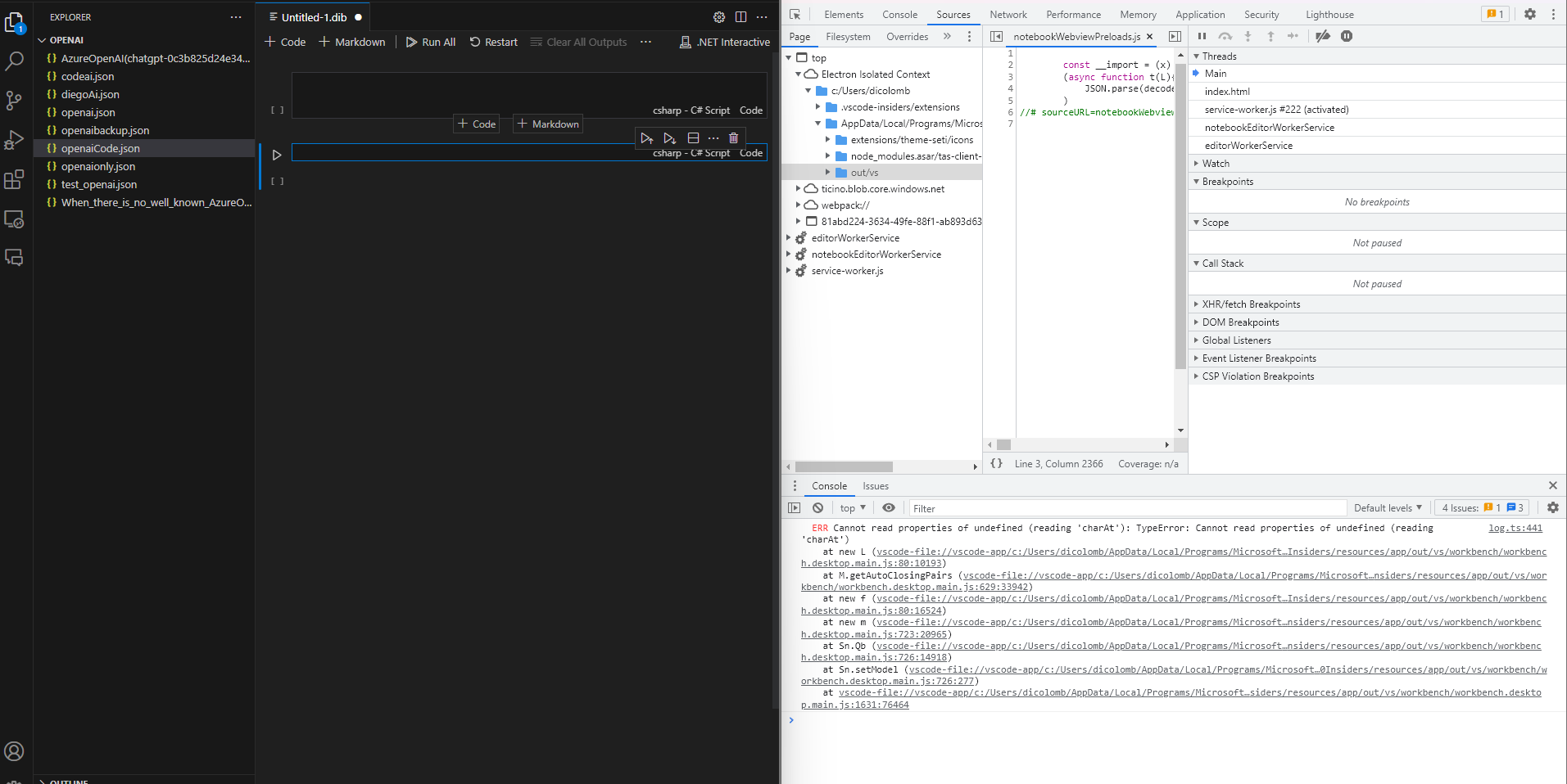 Polyglot Notebooks Get Code Cells That Are Not Editable · Issue 189109