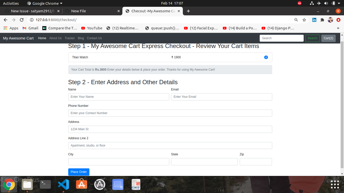 GitHub - satyam2912/E-commerce-django