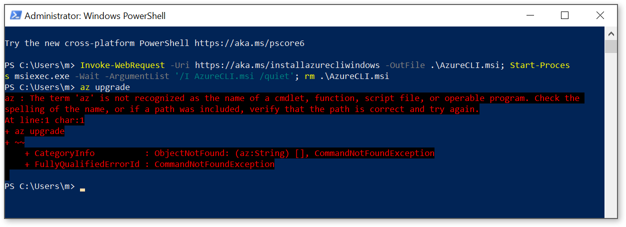 Suggest restarting Windows Terminal after installing CLI · Issue #2461 · MicrosoftDocs/azure ...