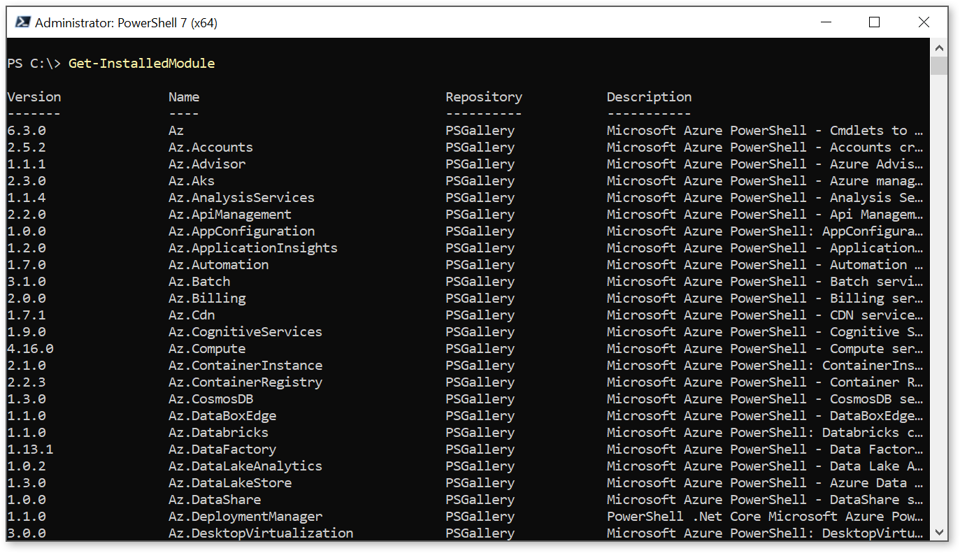 Mandate Uninstallation of older Azure Powershell from Visual Studio Installer · Issue #1855 ...