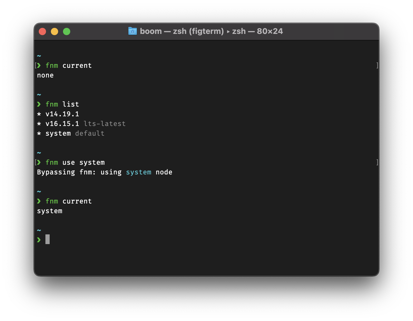 `fnm default system` does not work · Issue #439 · Schniz/fnm · GitHub