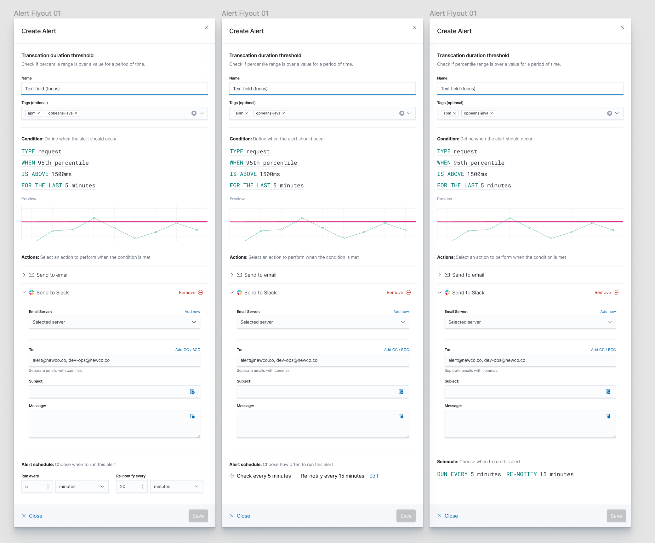 [APM] Create alert: Layout enhancements to simplify flow and options · Issue #61155 · elastic ...