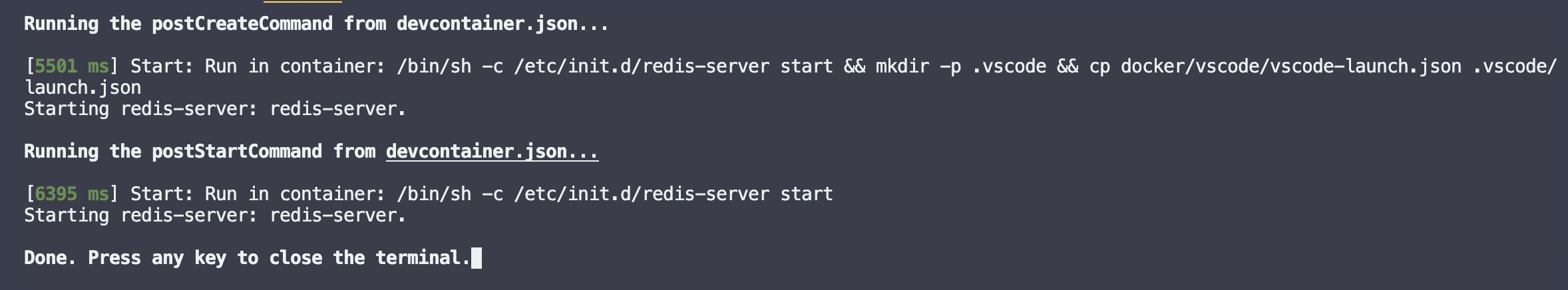 Configure devcontainer to start redis on start · Issue #819 · google/turbinia · GitHub