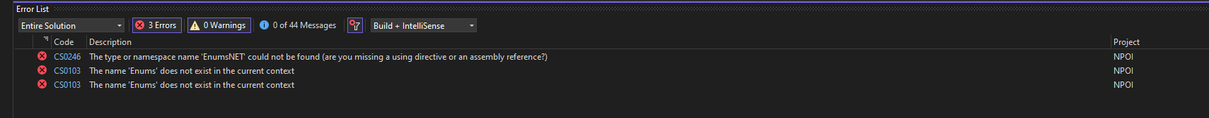 any instructions on building project? · Issue #835 · nissl-lab/npoi · GitHub