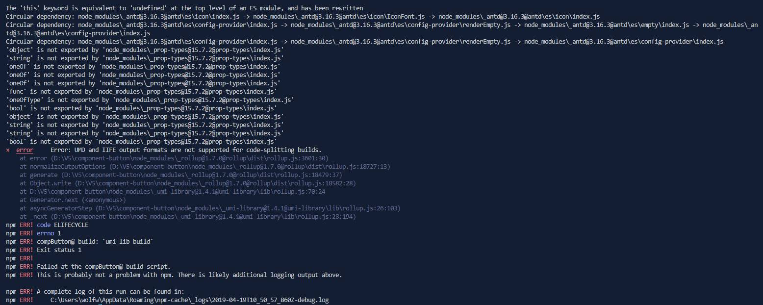 使用umi-library打umd包报错 · Issue #2294 · umijs/umi · GitHub