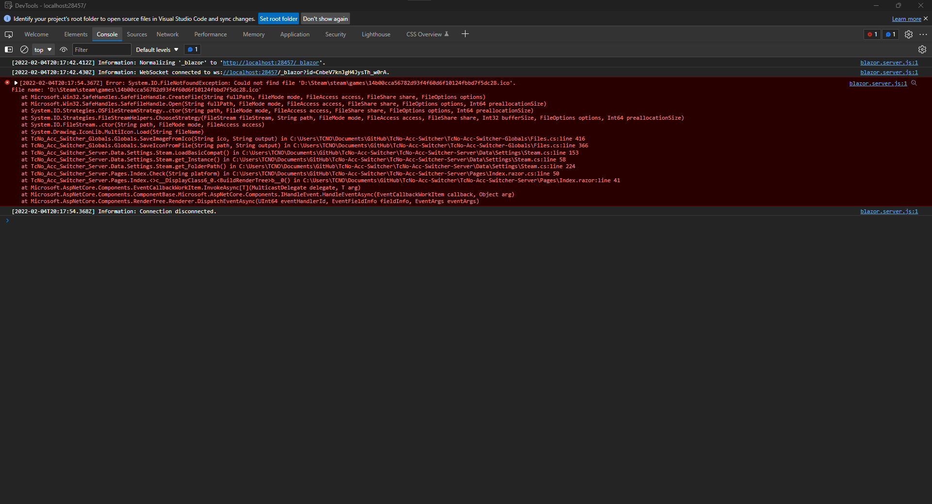 Error when clicking Steam switcher button · Issue #148 · TCNOco/TcNo ...