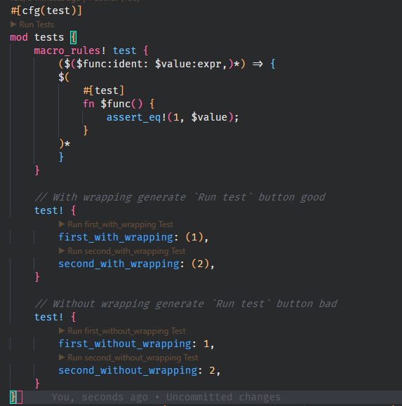 Macro That Generate Test Have Wrong `run Test` Position Without Wrapping Value · Issue 7654