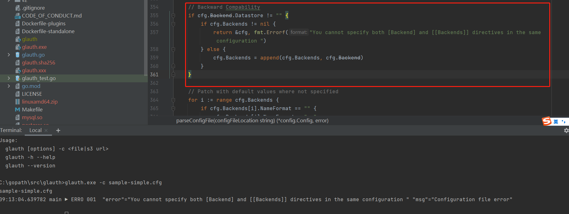 编译通过以后，运行报错 · Issue #247 · glauth/glauth · GitHub