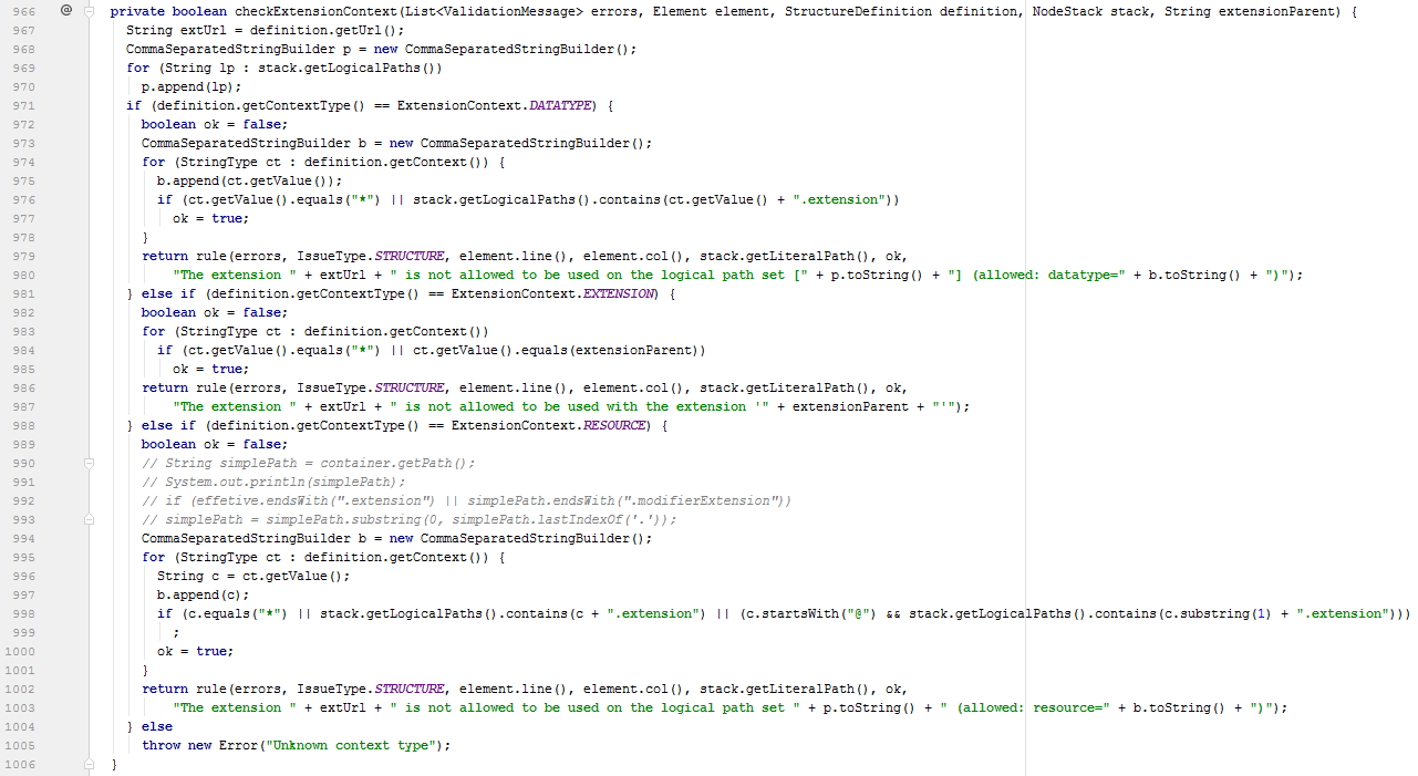Extension Context Ignored When Validating Profiled Resource · Issue 899 · Hapifhirhapi Fhir