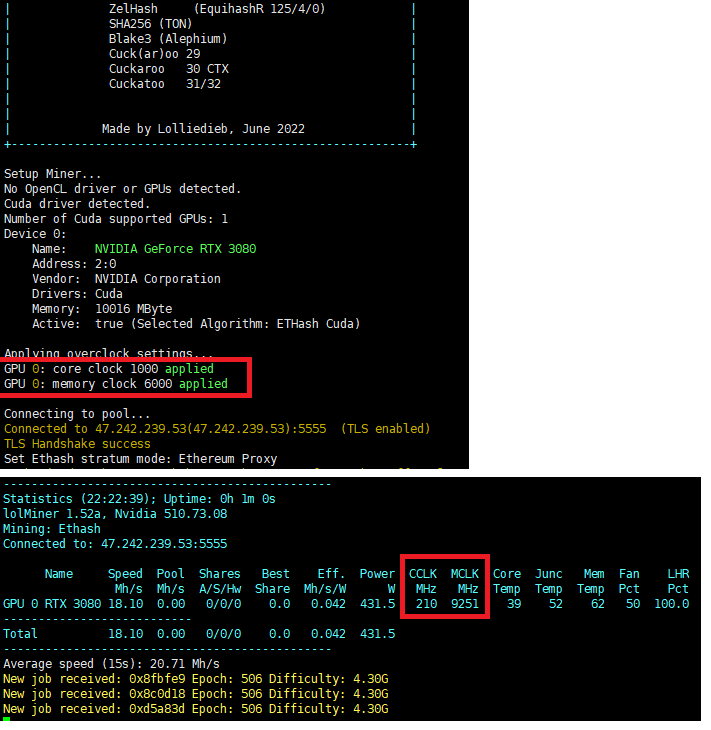Does the parameter "--cclk --mclk" work on ubuntu? · Issue #1651 ...