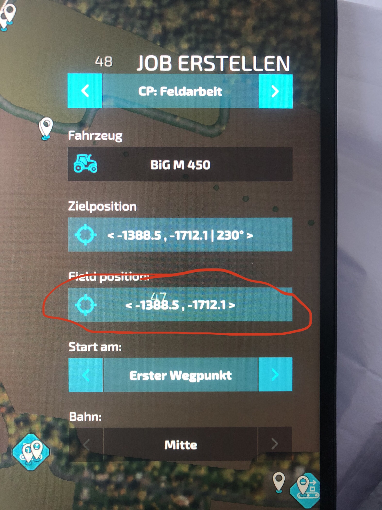 A tractor should not need to be in a field to generate a course. [BUG ...