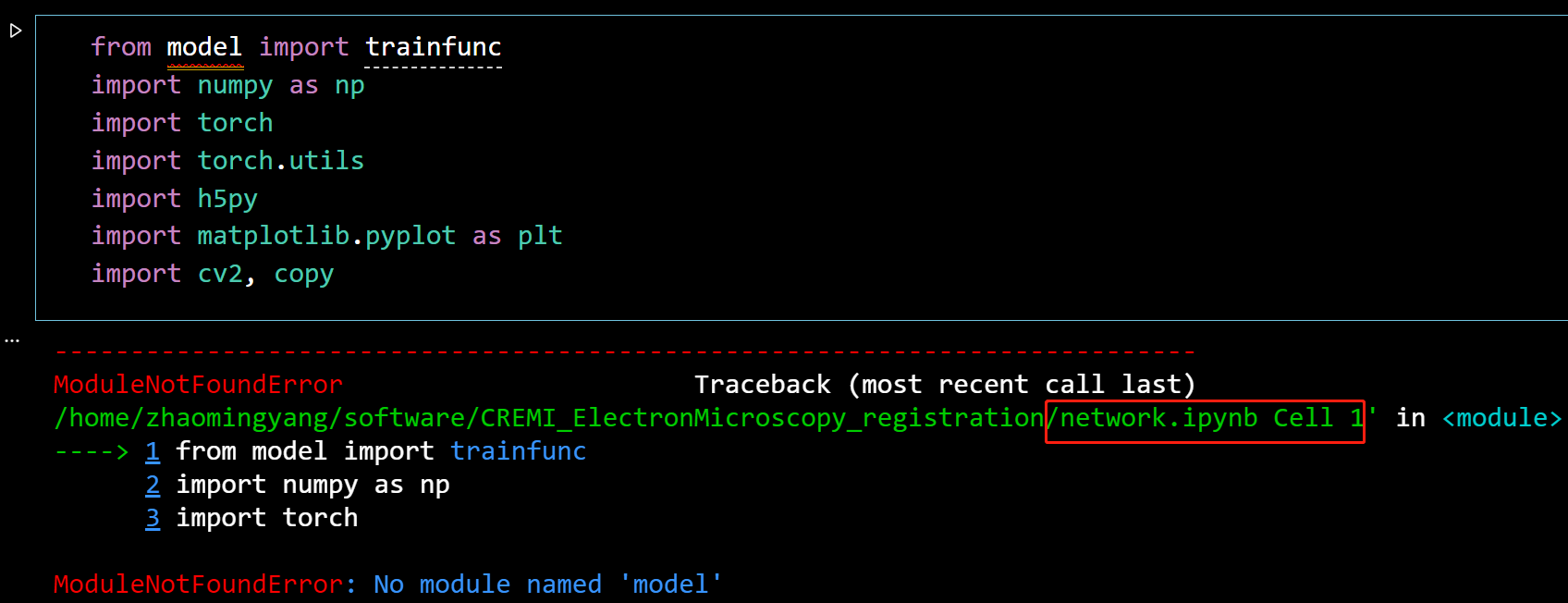ModuleNotFoundError: No module named 'util' · Issue #1 · postwave/CREMI ...