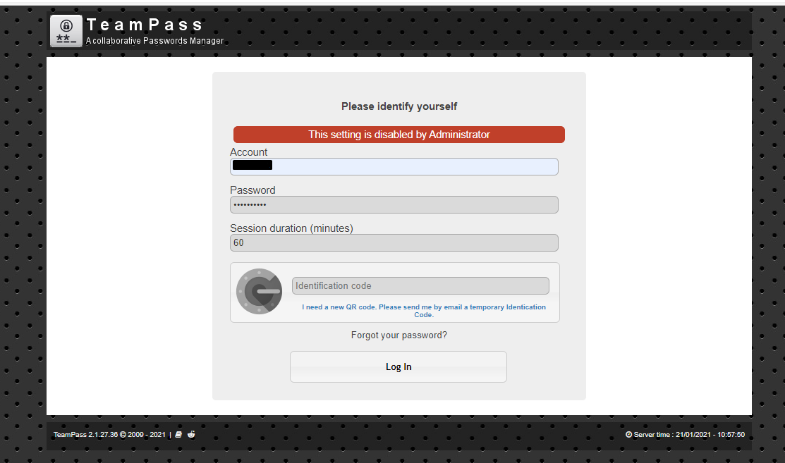 Problem whit use Google Athentication · Issue #2865 · nilsteampassnet/TeamPass · GitHub