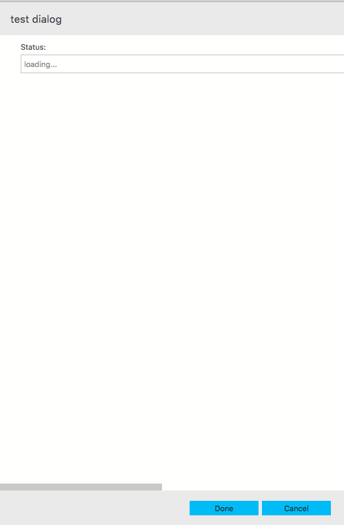 Dialog pane should have a scroll bar if the content is bigger than the ...