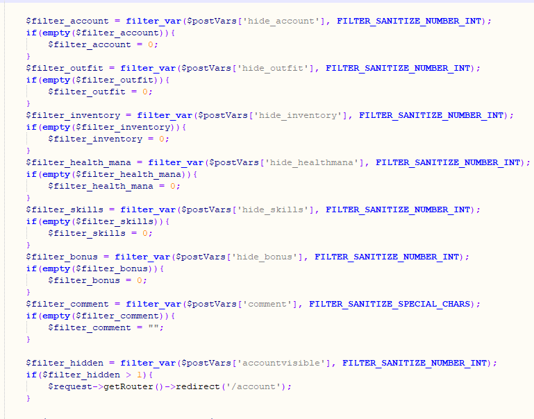 characters information edit · Issue #2 · opentibiabr/canaryaac · GitHub
