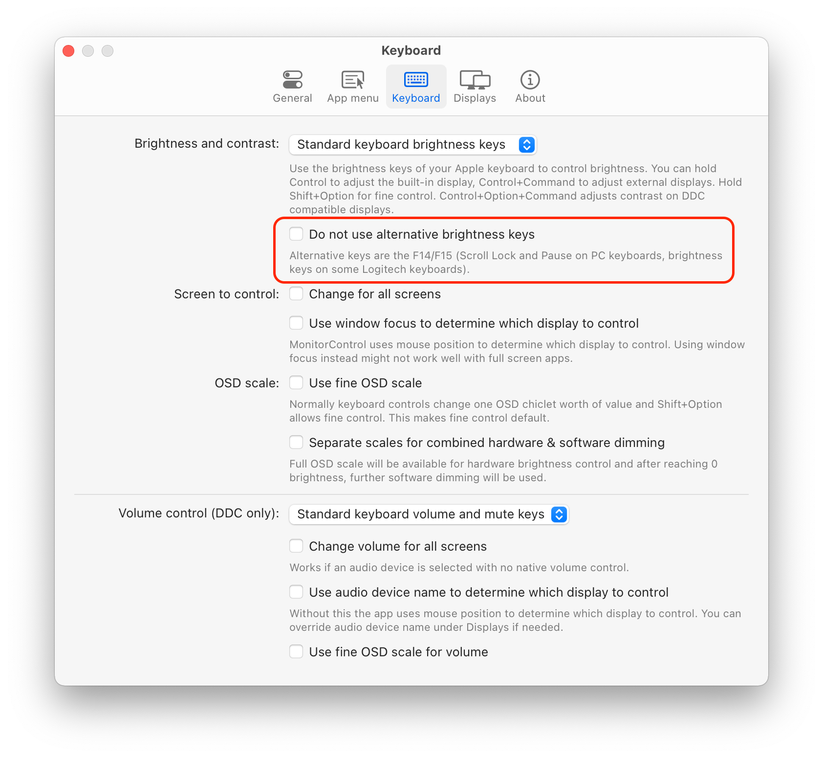 Brightness changes o F14/F15 · Issue #689 · MonitorControl/MonitorControl · GitHub