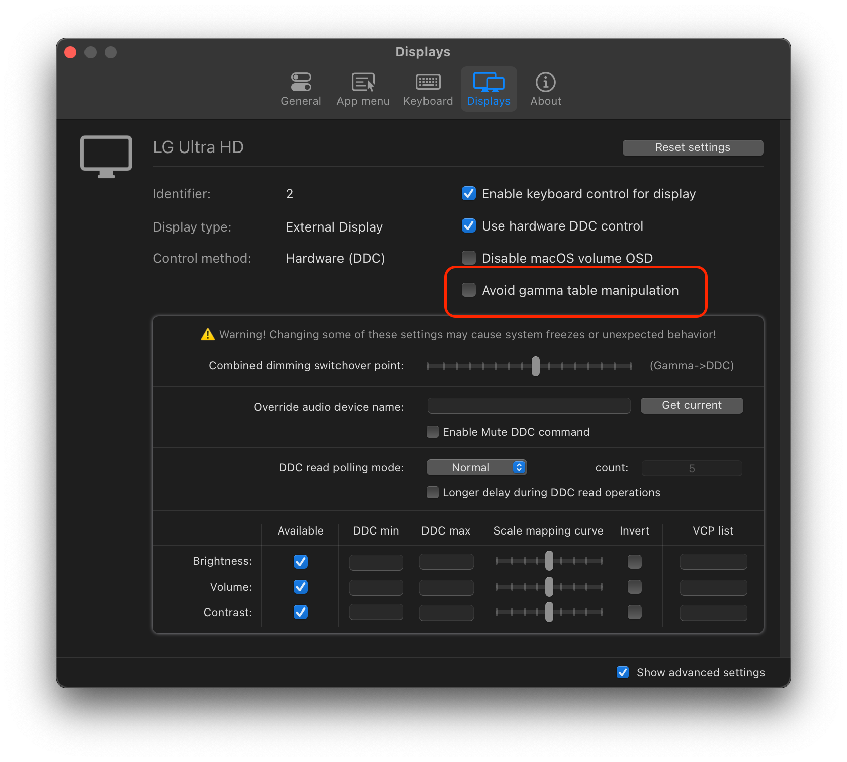 Further Lowering Brightness via Software Dimming Auto resets · Issue #715 · MonitorControl ...