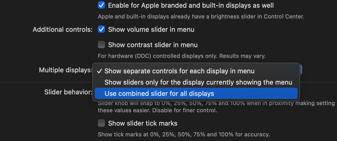 Adjust iPad Sidecar Display Brightness Using Built-In MacBook Brightness Keys? · MonitorControl ...