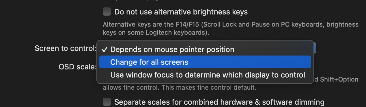 Adjust iPad Sidecar Display Brightness Using Built-In MacBook Brightness Keys? · MonitorControl ...