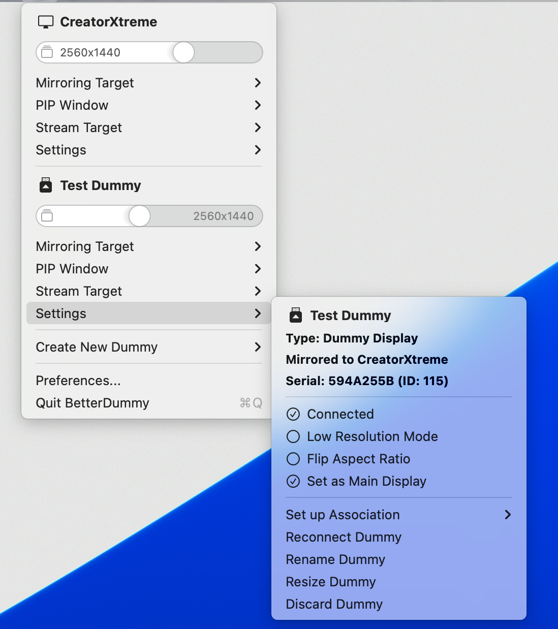 Add back the option to set external display resolution when mirroring Dummy? · Issue #466 ...