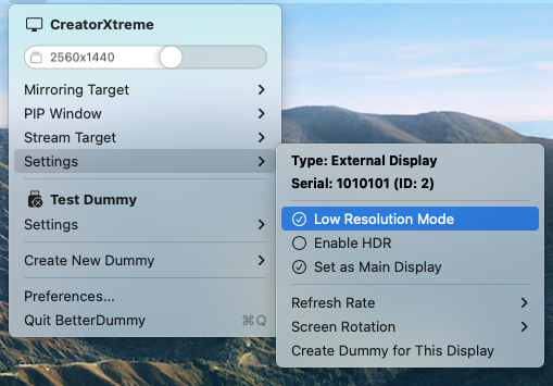 Add low resolution switch to real displays as well · Issue #486 · waydabber/BetterDisplay · GitHub