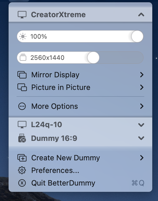 Improve menu usability + collapsible display blocks · Issue #546 · waydabber/BetterDisplay · GitHub