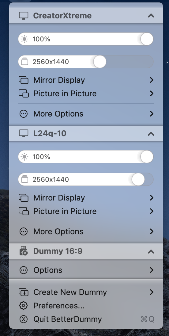 Improve menu usability + collapsible display blocks · Issue #546 · waydabber/BetterDisplay · GitHub