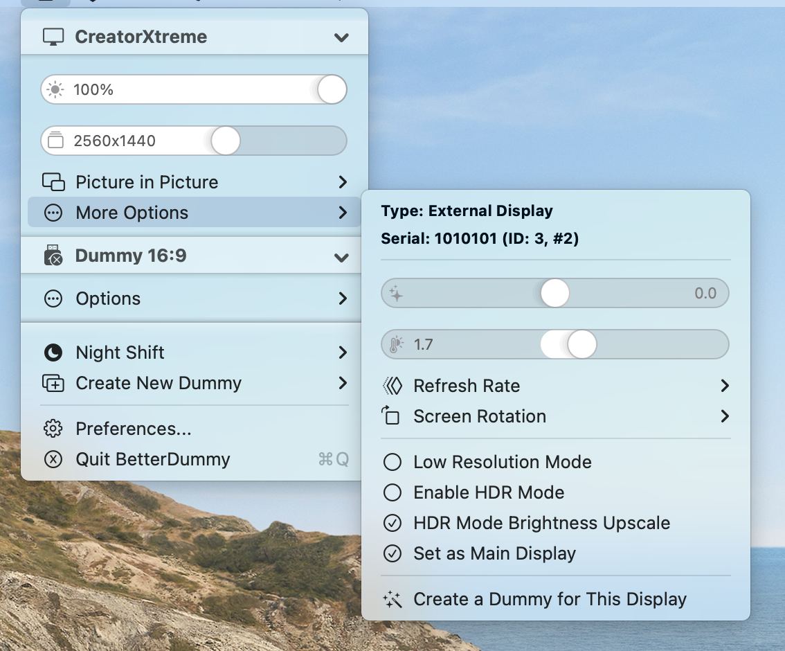 Add color temperature correction slider · Issue #555 · waydabber/BetterDisplay · GitHub