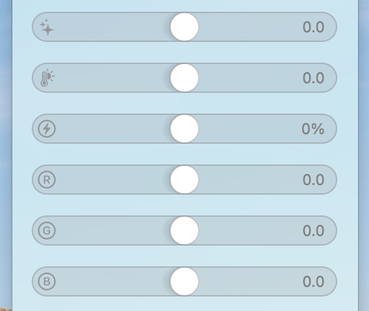 Add R/G/B tint (gamma) sliders for more fun color correction options ...