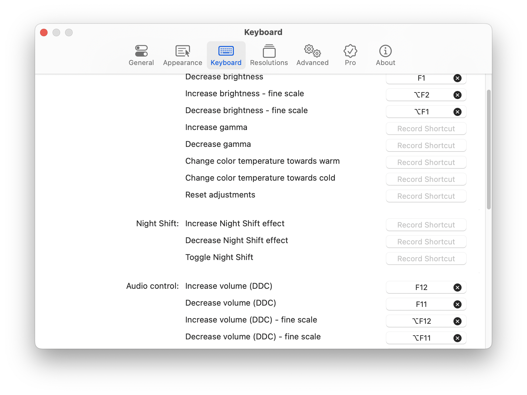 Add fine scale brightness/volume control for custom keyboard shortcuts · Issue #585 · waydabber ...