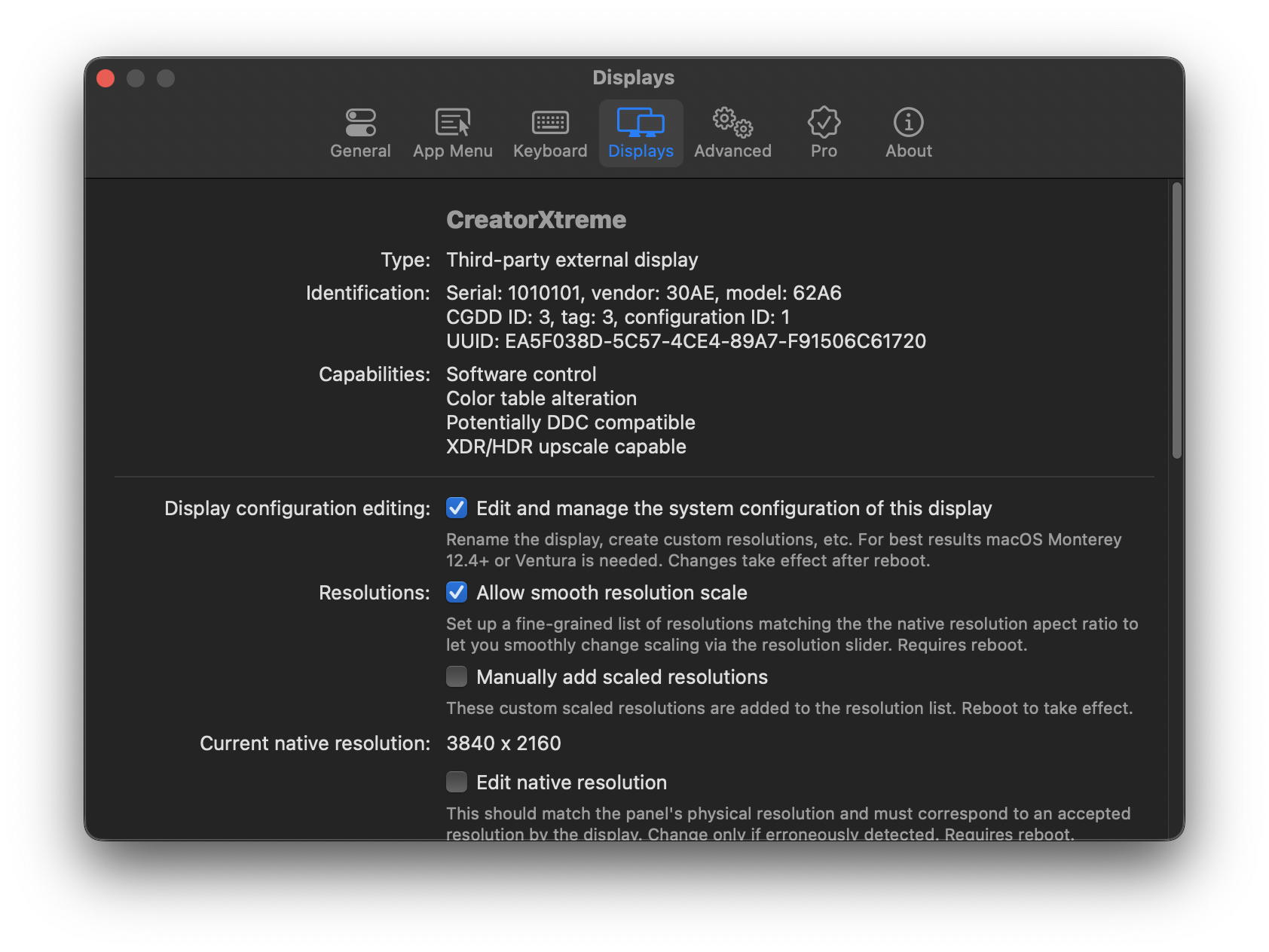 Add some technical info about the display for easier troubleshooting · Issue #650 · waydabber ...
