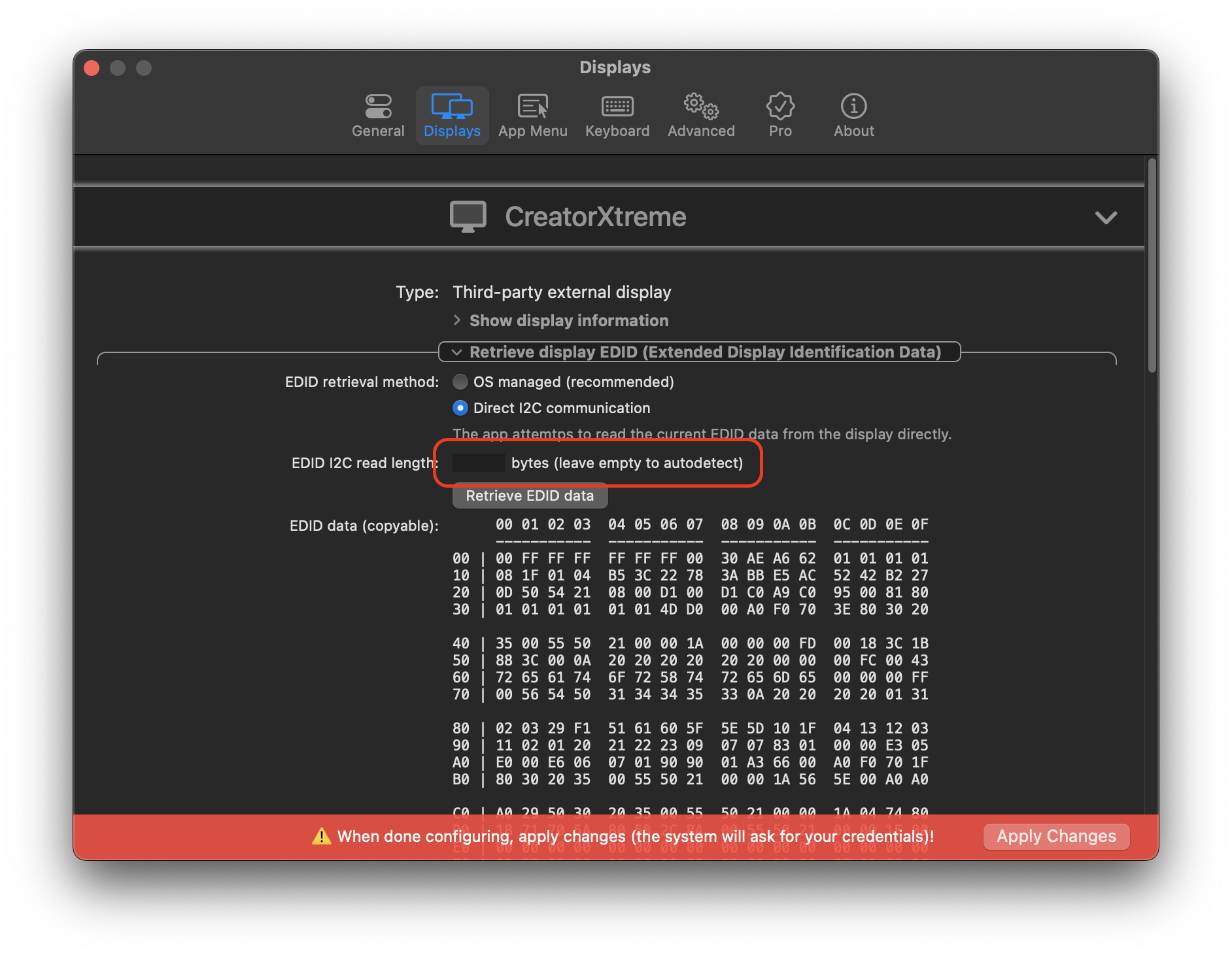 Autodetect EDID size by getting extension block numbers · Issue #1191 · waydabber/BetterDisplay ...