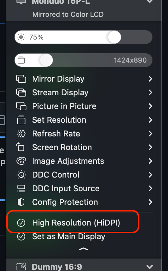 Mirroring external monitor to built-in will not allow HiDPI · Issue #1232 · waydabber ...