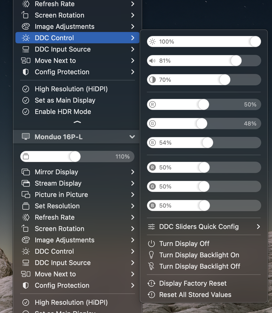 Add brightness and volume sliders to relevant submenus if disabled in main menu · Issue #1302 ...