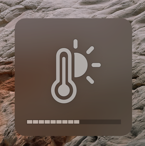 Show non-standard OSD icons (contrast, resolution, temperature, gamma ...